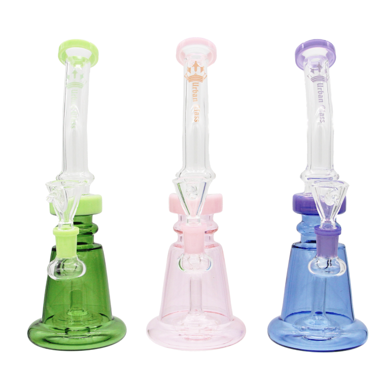 10'' URBAN GLASS MATRIX PERC BEAKER COLOR TUBE | Gotham Distro