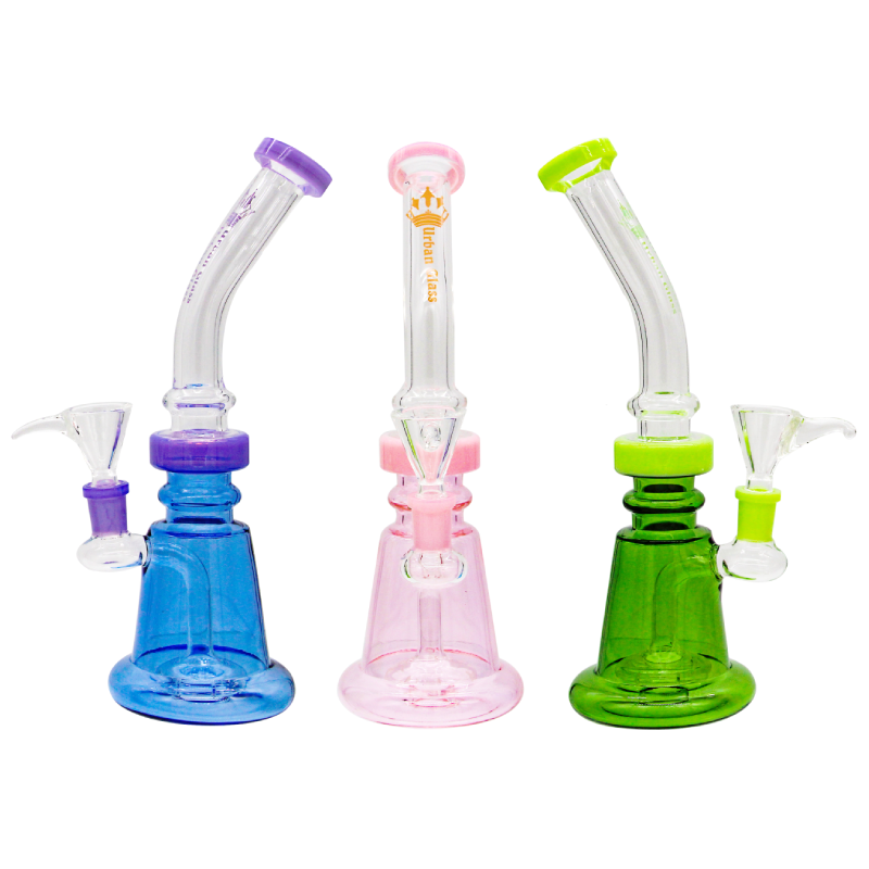 10'' URBAN GLASS MATRIX PERC BEAKER COLOR TUBE | Gotham Distro