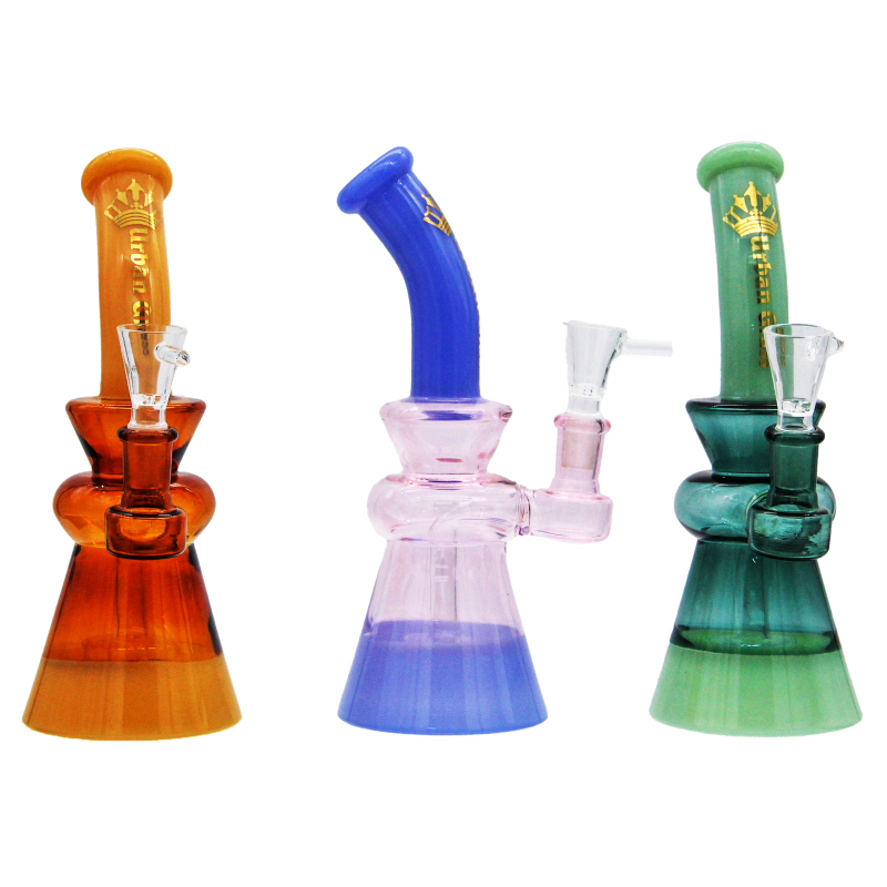 8'' FULL COLOR URBAN GLASS WATERPIPE | Gotham Distro