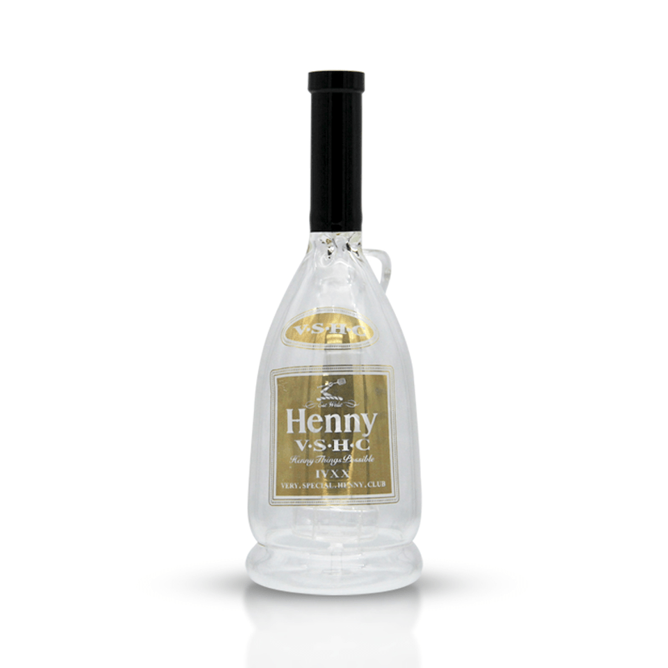 HENNY BOTTLE GLASS WATERPIPE – Gotham Distro X OB Wholesale