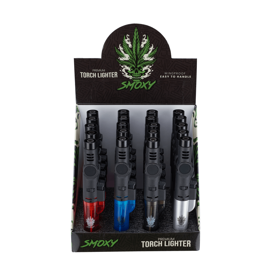 SMOXY TORCH LIGHTER BOLT 20CT DISPLAY – Gotham Distro X OB Wholesale