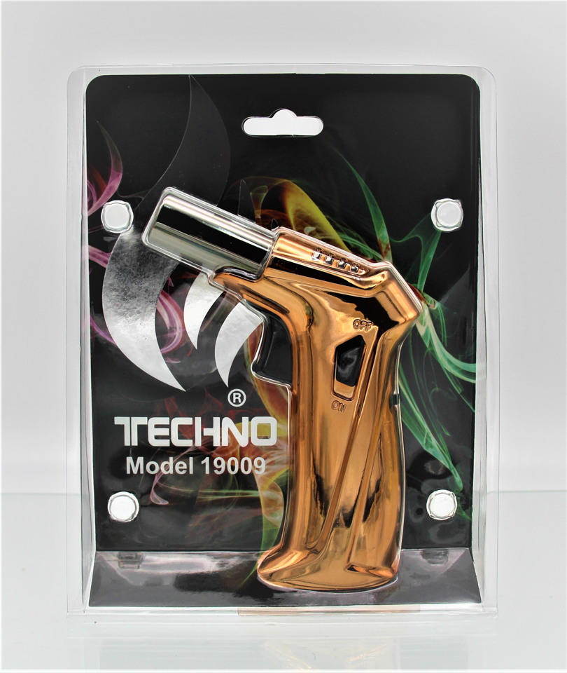 SHINY SLANT TORCH LIGHTER IN CLAM SHELL – Gotham Distro X OB Wholesale