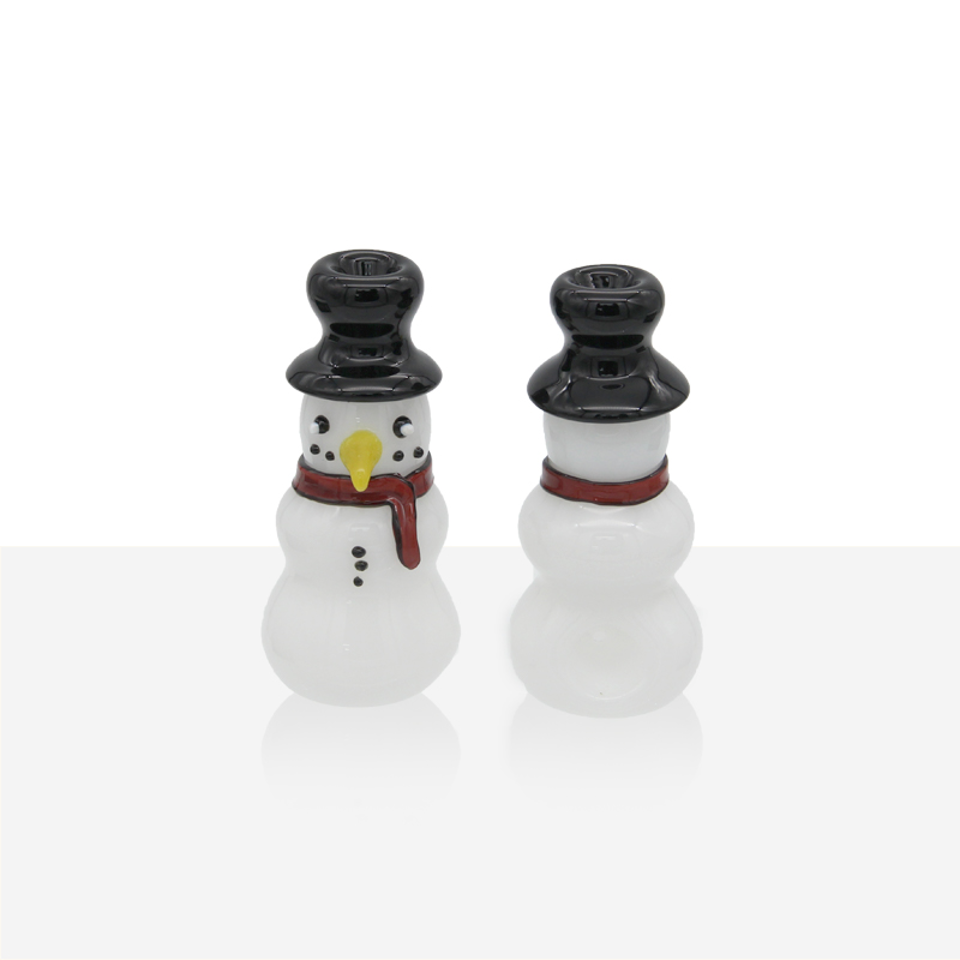 5″ SNOWMAN HAND PIPE – Gotham Distro X OB Wholesale