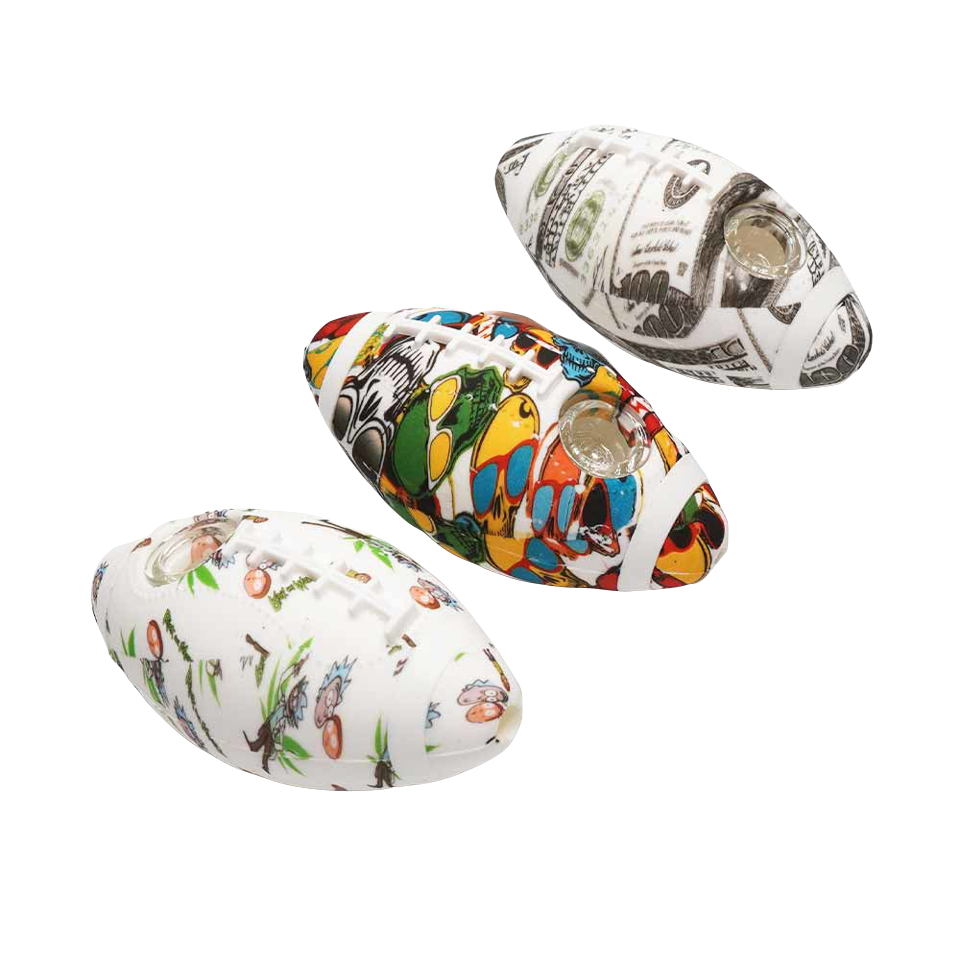 Silicone NFL Ball Hand Pipe – Gotham Distro X OB Wholesale