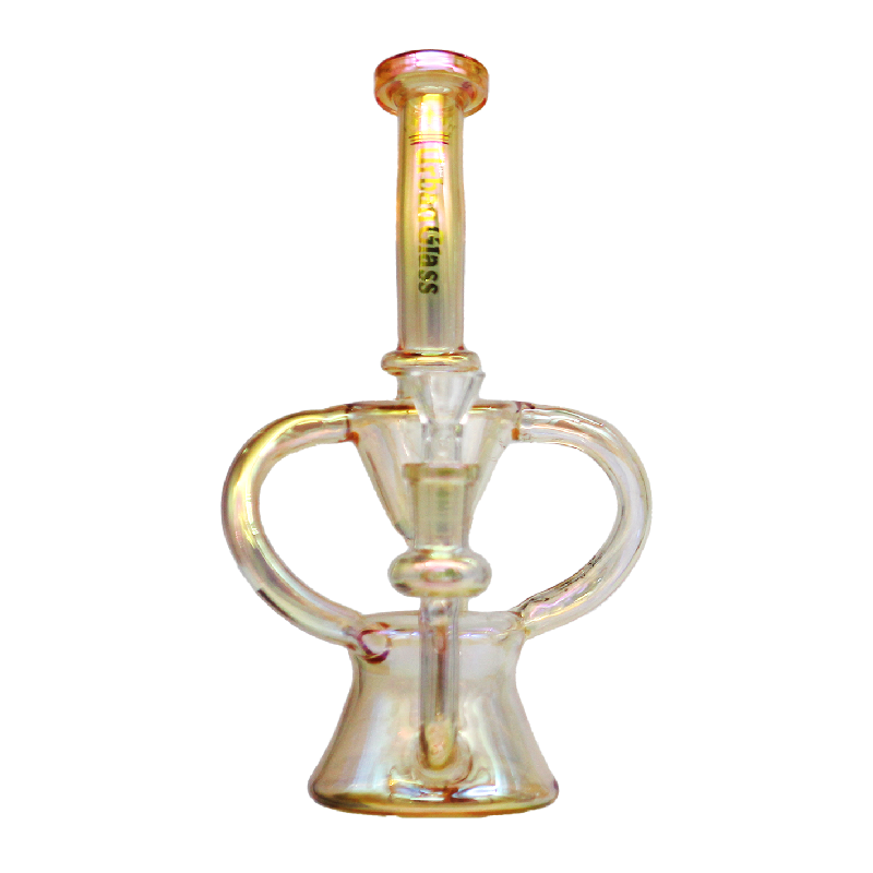 9'' 4 ARM RECYCLER URBAN GLASS WATERPIPE | Gotham Distro