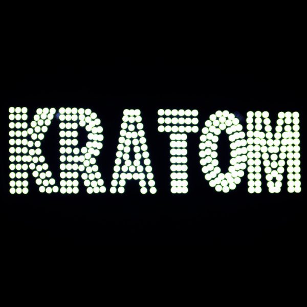 LED SIGN KRATOM 30X8 WHITE | Gotham Distro