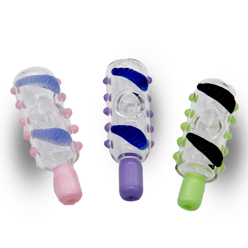 4'' SLYME TUBE MOUTH LEAF TOP HAND PIPE | Gotham Distro