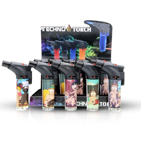 SP PORN SLANT TORCH LIGHTER DISPLAY OF 15CT | Gotham Distro