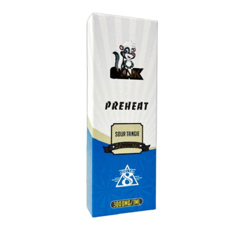 SKUNK D8 PRE HEAT 3000MG DISPOSABLE SOUR TANGIE - BOX OF 10 | Gotham Distro