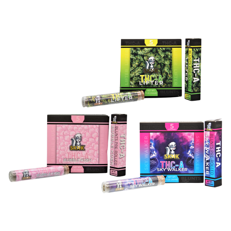 SKUNK THC-A BLUNTS PRE ROLLED - BOX OF 5 | Gotham Distro