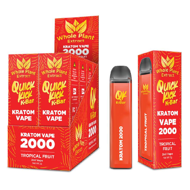 QUICK KICK K BAR WHOLE PLANT EXTRACT 2000 PUFFS DISPOSABLE TROPICAL ...