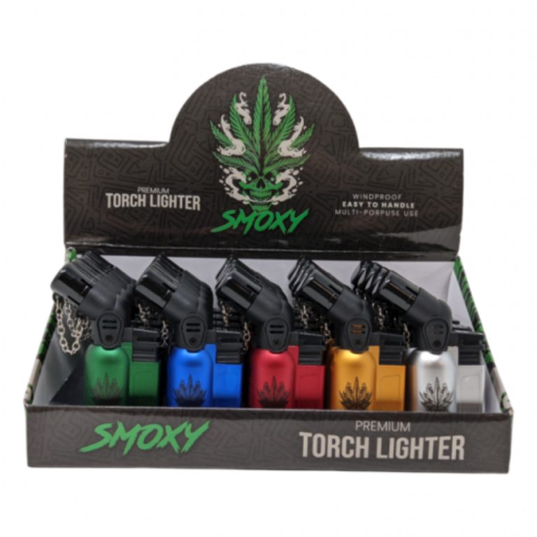 SMOXY MINI TORCH LIGHTER - AGNI DOUBLE METAL 20CT DISPLAY | Gotham Distro
