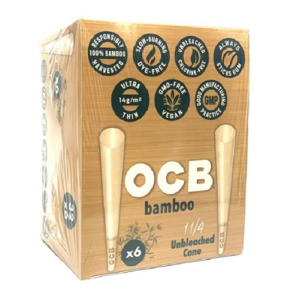 OCB BAMBOO CONES/ROLLING PAPER | Gotham Distro