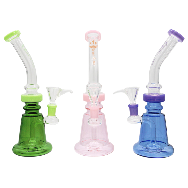 10'' URBAN GLASS MATRIX PERC BEAKER COLOR TUBE | Gotham Distro