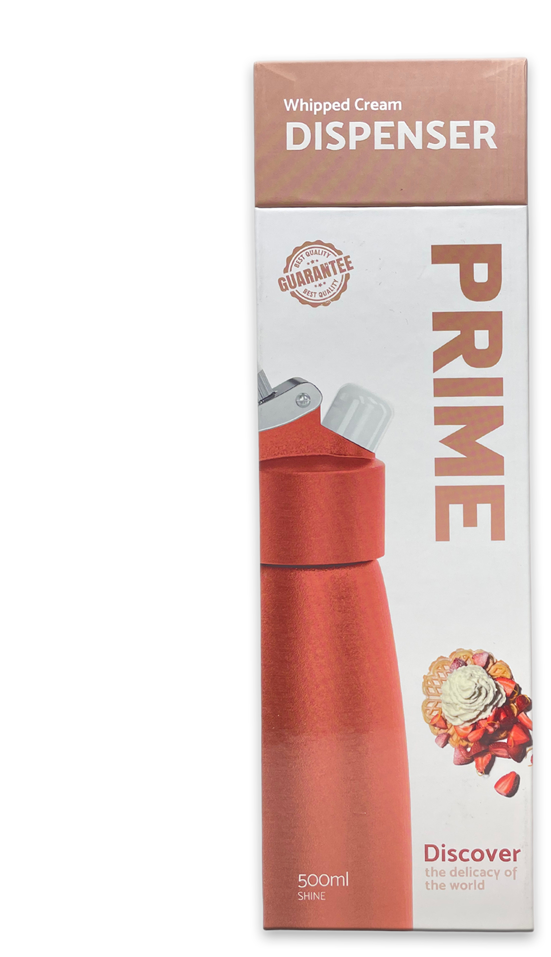 PRIME PREMIUM WHIP CREAM DISPENSER 500ML RED MATT | Gotham Distro