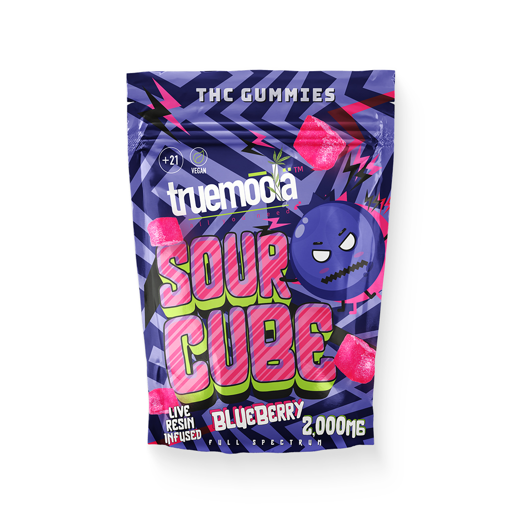 TRUEMOOLA SOUR CUBE LIVE RESIN THC GUMMIES FULL SPECTRUM 2000MG ...