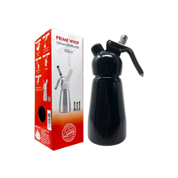 PRIME REGULAR WHIP CREAM DISPENSER 500ML BLACK | Gotham Distro