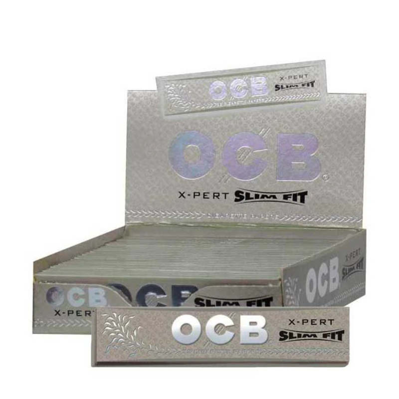 OCB KINGSIZE SLIM X-PERT SILVER CIGARETTE PAPER 24 PER BOX | Gotham Distro