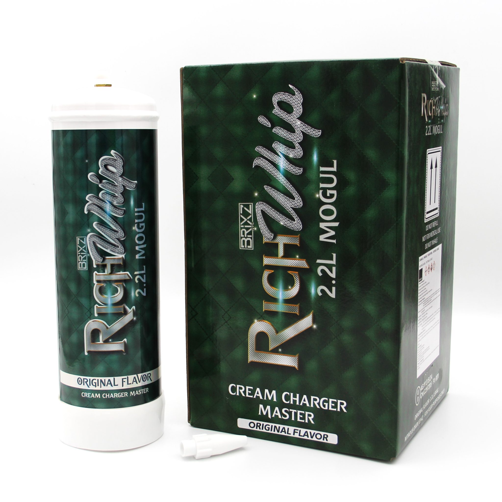 BRIXZ RICH WHIP CREAM CHARGER 2.2L - ORIGINAL - BOX OF 4 | Gotham Distro