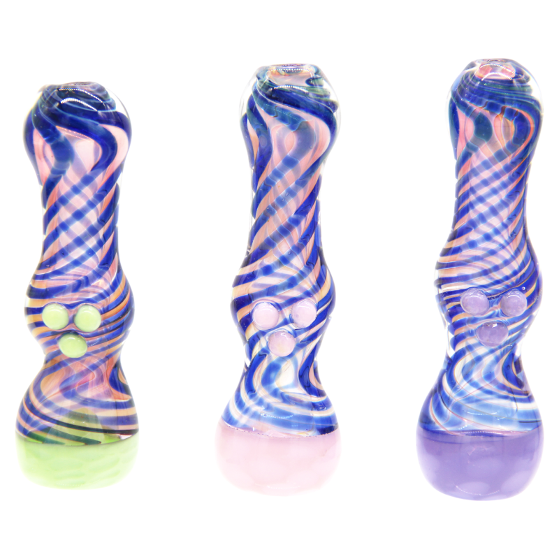 3'' GOLD FUMED 1 HITTER W/SLIME HONEYCOMB | Gotham Distro