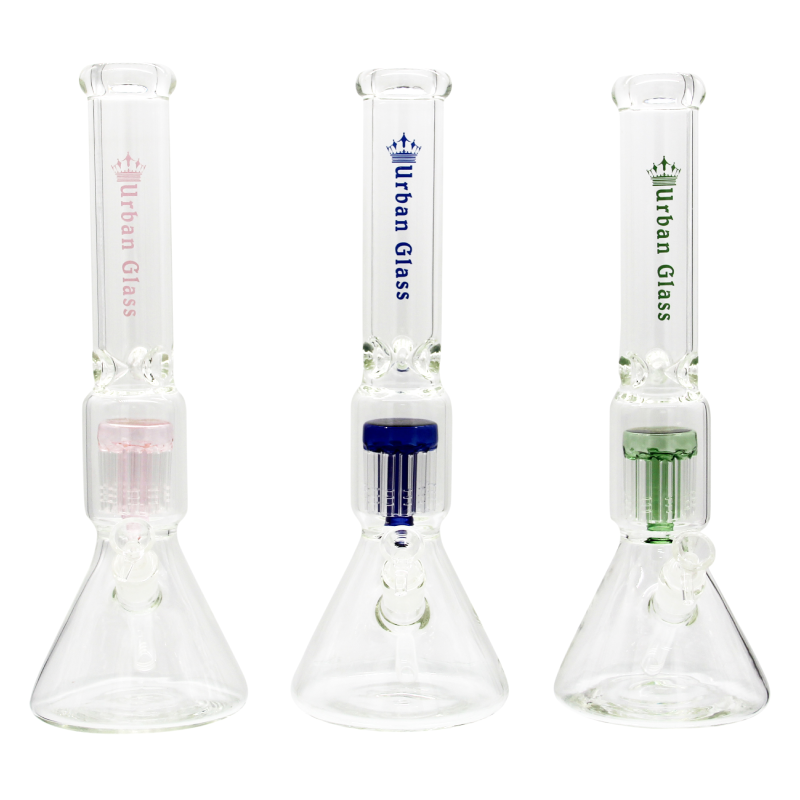 17'' URBAN GLASS BEAKER TREE WATERPIPE | Gotham Distro