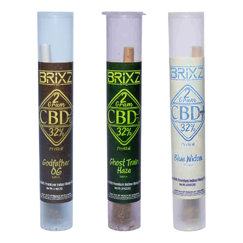 BRIXZ PREROLL 2G CBD - BOX OF 30CT | Gotham Distro