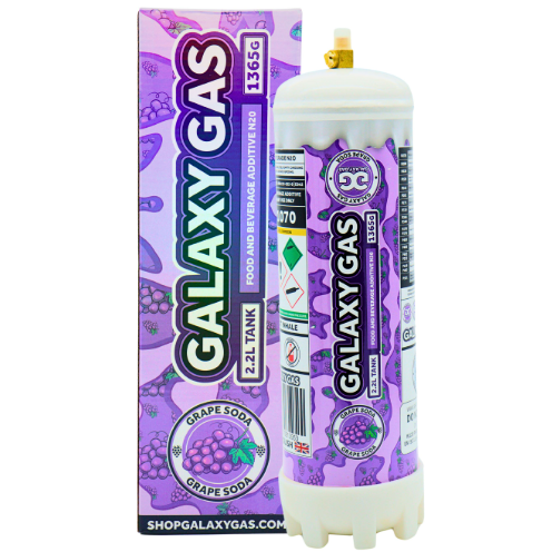 GALAXY GAS 2.2L TANK NITROUS OXIDE N2O 1100G GRAPE SODA -BOX OF 2 ...