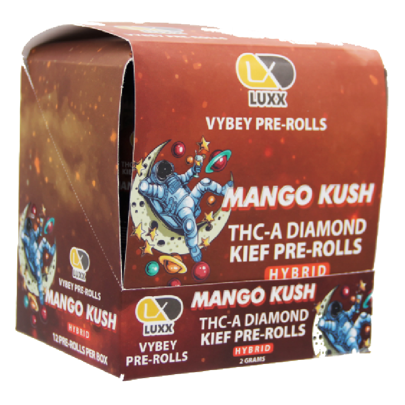 LUXX THC - A DIAMOND KIEF PRE ROLL 2GM DISPLAY MANGO KUSH (HYBRID) -BOX ...