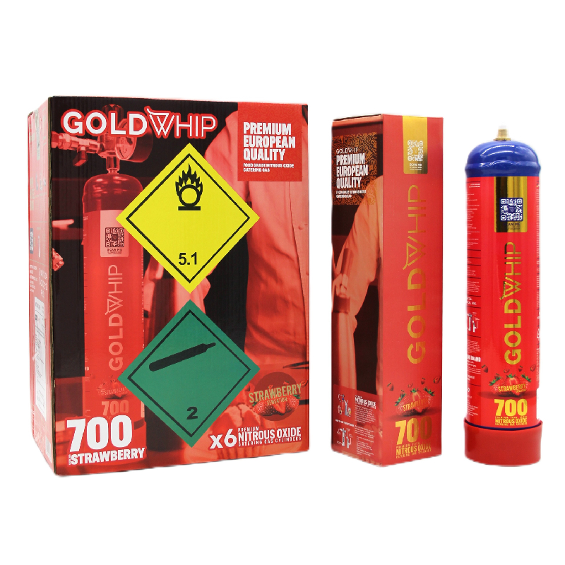 GOLD WHIP CREAM CHARGER 700G CYLINDER STRAWBERRY (GOLD EDITION) -BOX OF ...