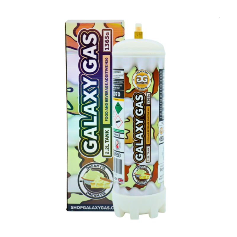 GALAXY GAS 2.2L TANK NITROUS OXIDE N2O 1100G DREAM PIE -BOX OF 2 ...