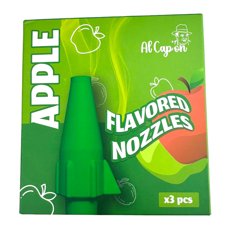 AL CAP ON FLAVORED NOZZLES APPLE - BOX OF 3 | Gotham Distro